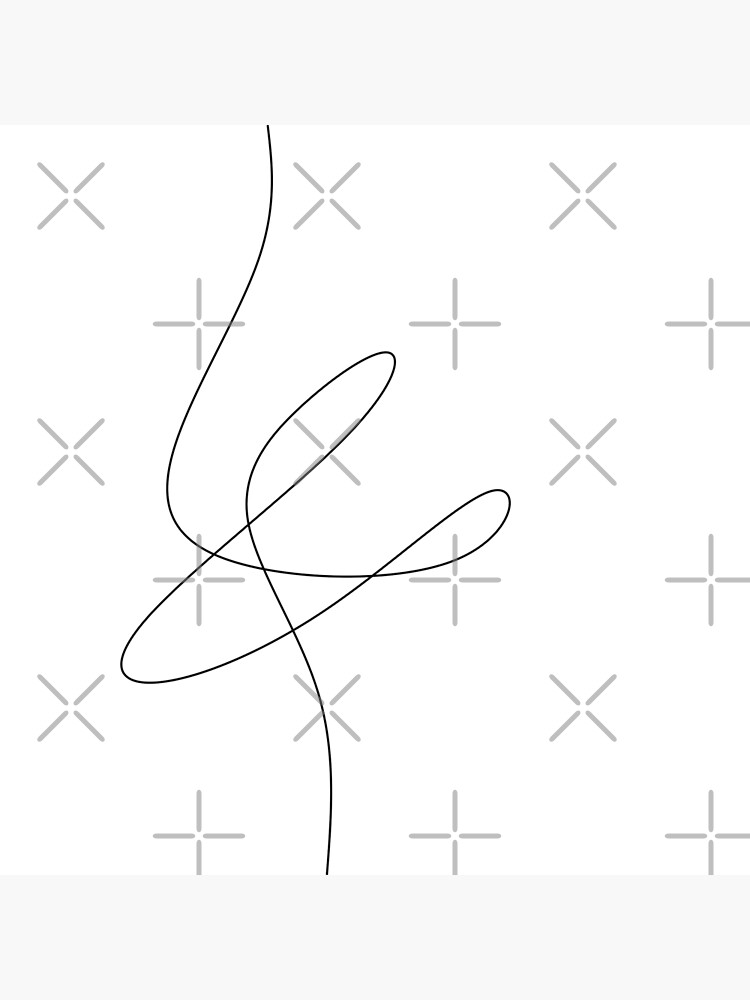 "Abstract Single Line Drawing" Art Print for Sale by OneLinePrint ...