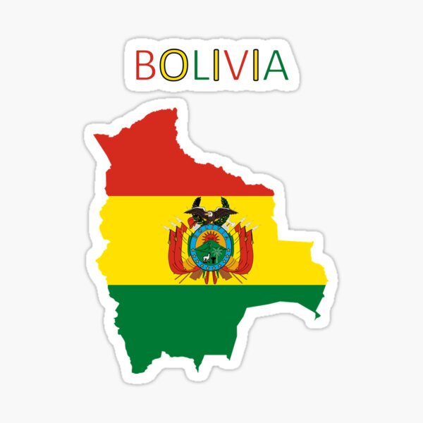 "Bolivia - Art design" Sticker for Sale by AndiHK | Redbubble