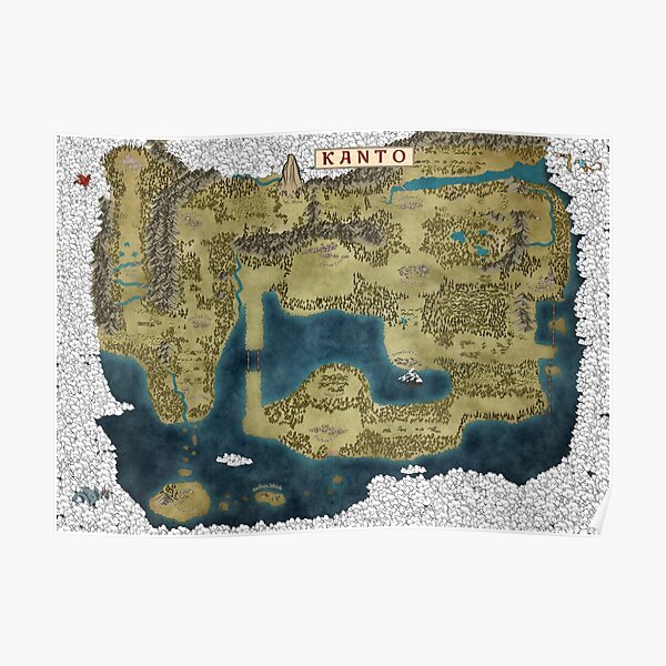 "Kanto Region Pokemon" Poster by FilFlannigan | Redbubble