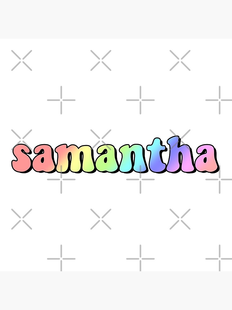 "aesthetic rainbow samantha name" Poster for Sale by STAR10008 | Redbubble