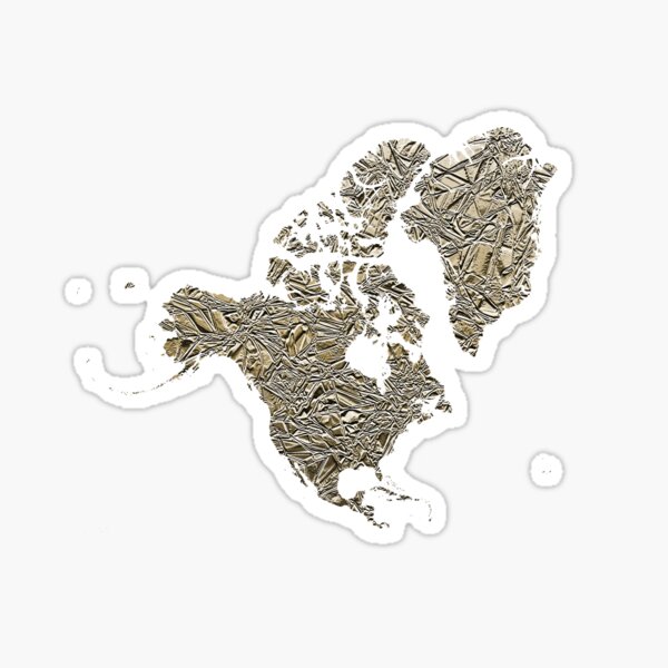 "North america continent map , countries with cool pattern colourfull ...