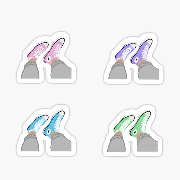 "shoes sticker pack" Sticker for Sale by laurenxvalerie | Redbubble