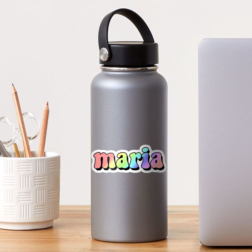 "aesthetic rainbow maria name" Sticker by STAR10008 | Redbubble