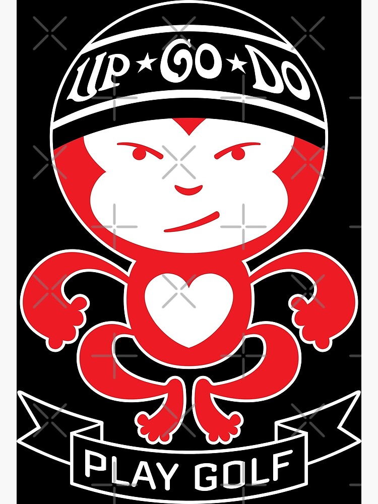 "UP GO DO Monkey Golf logo" Art Print for Sale by UpGoDo | Redbubble