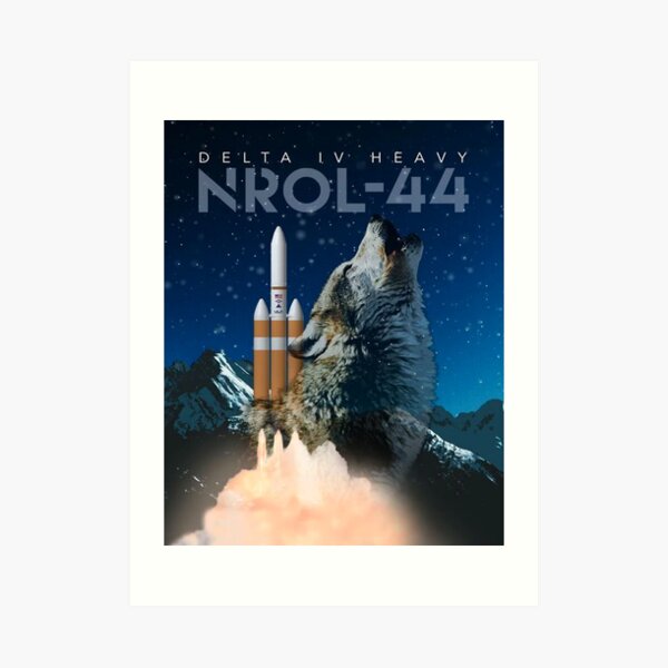 "NROL 44 Mission Poster" Art Print for Sale by Quatrosales | Redbubble