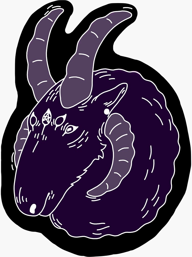 "Punk Goat" Sticker by Sphaeram | Redbubble