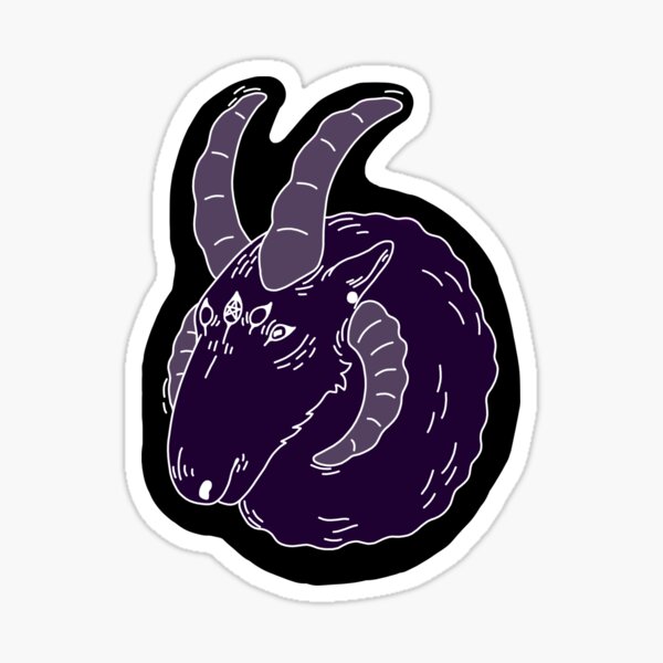 "Punk Goat" Sticker by Sphaeram | Redbubble