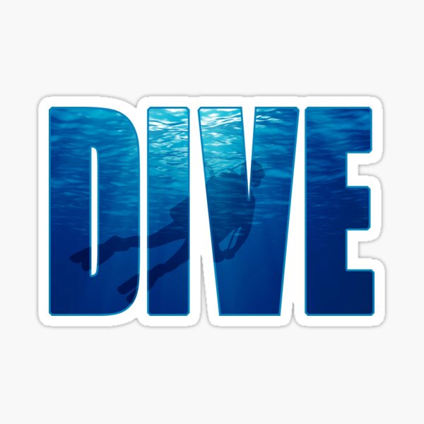 "Dive - diving" Sticker for Sale by dJ-Design | Redbubble