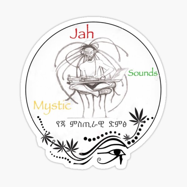 "Jah Mystic Sounds logo" Sticker for Sale by AsetHeru | Redbubble