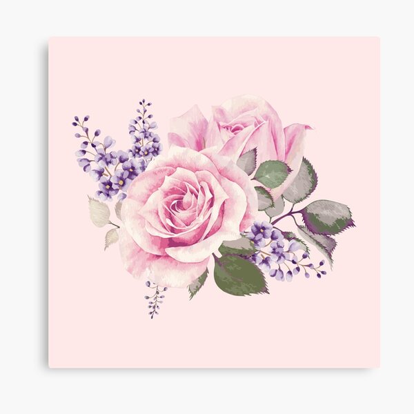 "Beautiful Vintage Pink Roses " Canvas Print for Sale by PinkRainbow ...