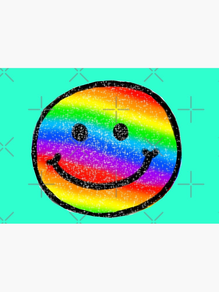 "rainbow smiley face" Poster by jeiddesigns | Redbubble