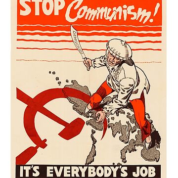 "1951 Stop Communism Propaganda Posters - Cold War" Sticker for Sale by ...