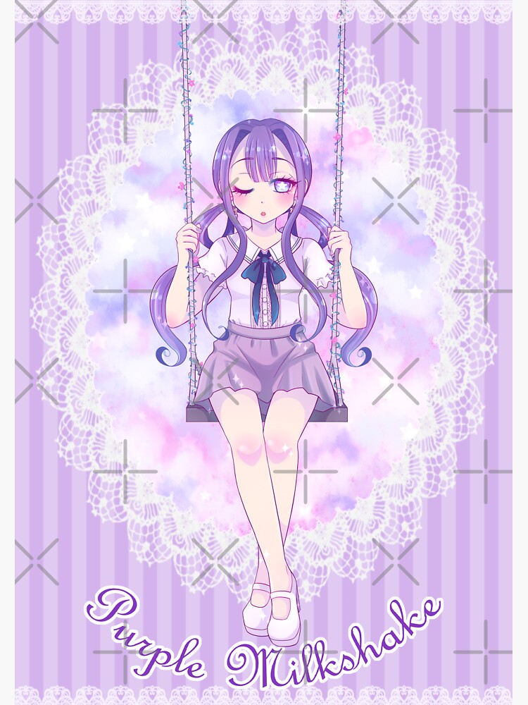 "Aesthetic Purple Milkshake Akane Aoi Toilet Bound Hanako-kun" Sticker ...