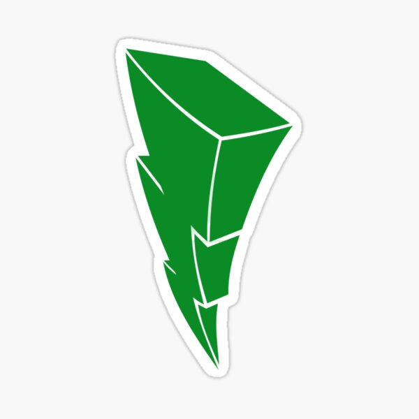 "Green Ranger Lightning Symbol" Sticker for Sale by Ravensclaw3 | Redbubble