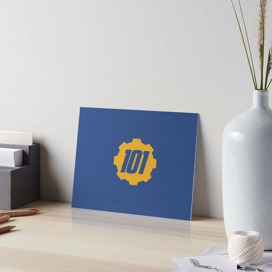 "Vault 101 Door Logo" Art Board Print by Mercatus | Redbubble