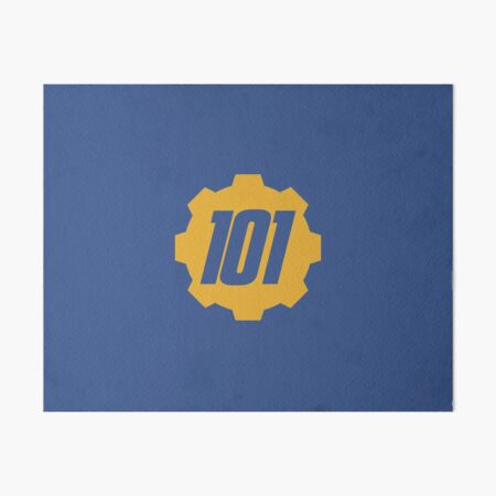 "Vault 101 Door Logo" Art Board Print by Mercatus | Redbubble
