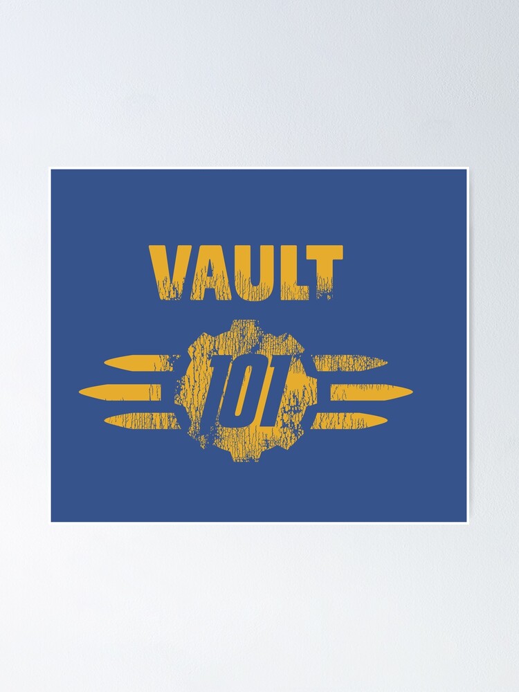 "Worn Vault 101 Logo" Poster by Mercatus | Redbubble