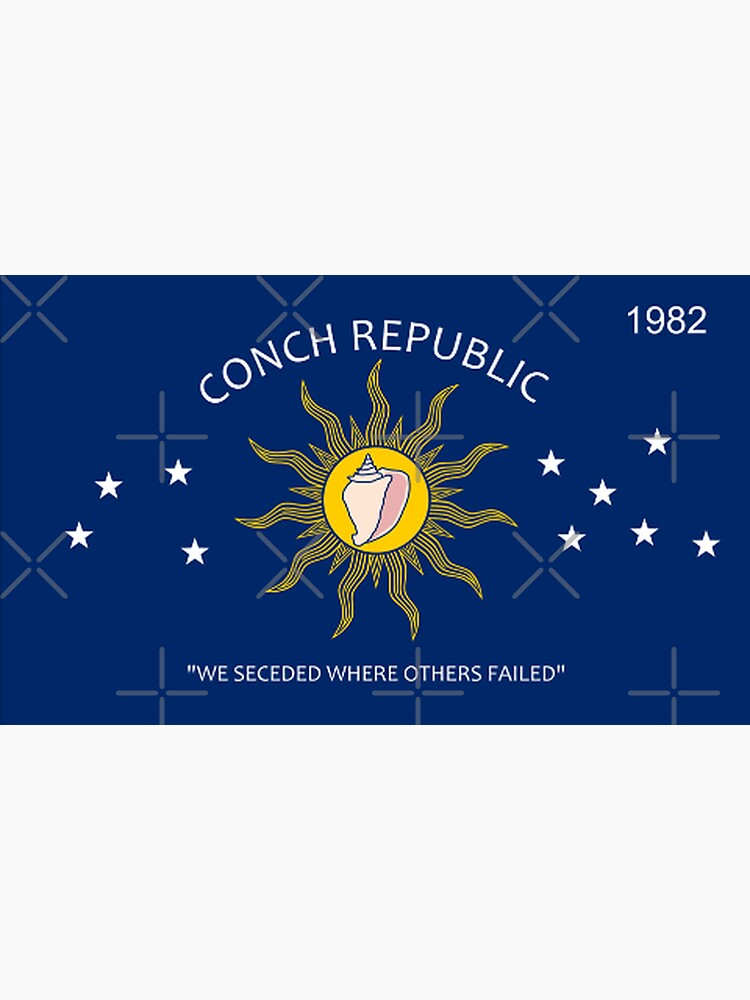"Conch Republic We Seceded Where Others Failed 1982" Sticker for Sale ...