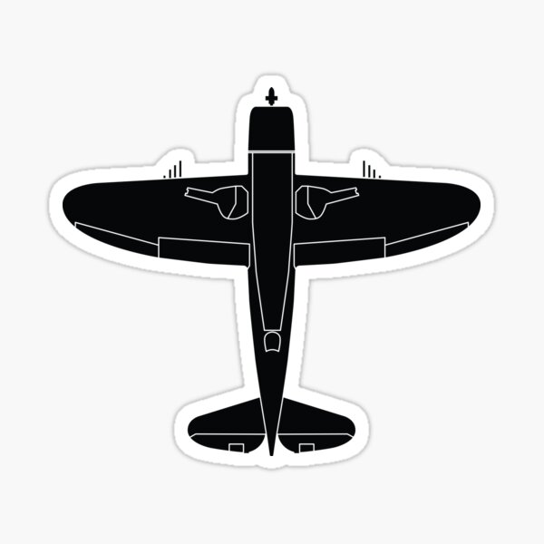 "Republic P-47 Thunderbolt Spotter" Sticker for Sale by in-transit ...