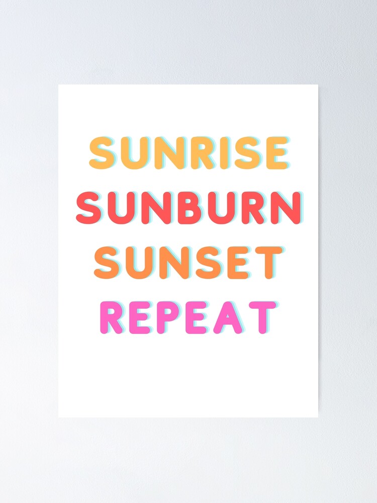 "Sunburn" Poster for Sale by ToyTownPrints | Redbubble