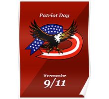 "Patriot Day We Remember 911 Poster Card" by patrimonio | Redbubble