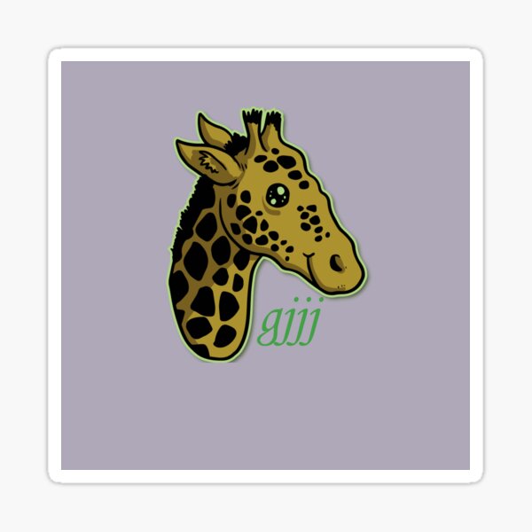 "giraffe design of redbubble " Sticker for Sale by Premb542 | Redbubble