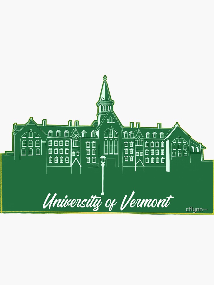 "UVM old mill sticker " Sticker by cflynn-- | Redbubble