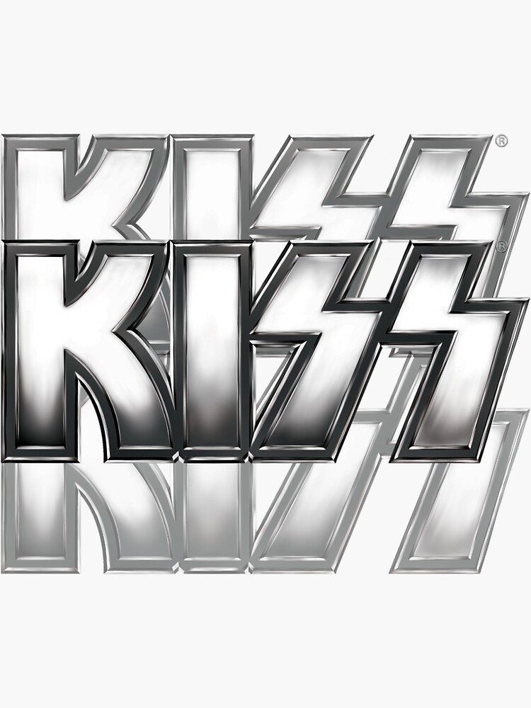 "KISS! KISS! KISS! simple logo design" Sticker for Sale by Junsu Lim ...