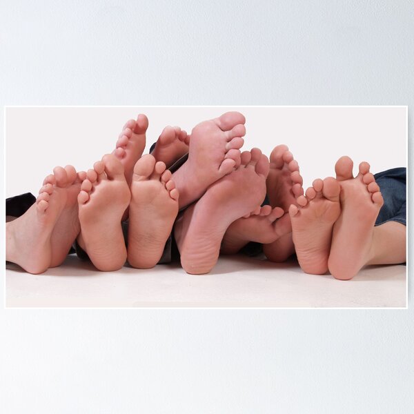 "Happy feet!" Poster for Sale by Lucy Adams | Redbubble