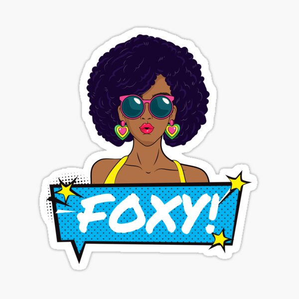 "FOXY !" Sticker for Sale by OnixGeek1 | Redbubble