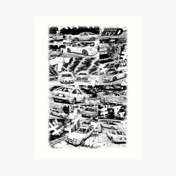 "Initial D Manga" Art Print for Sale by GeeknGo | Redbubble