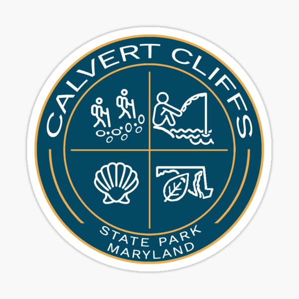 "Calvert Cliffs State Park Heraldic Logo" Sticker for Sale by VanyaKar ...