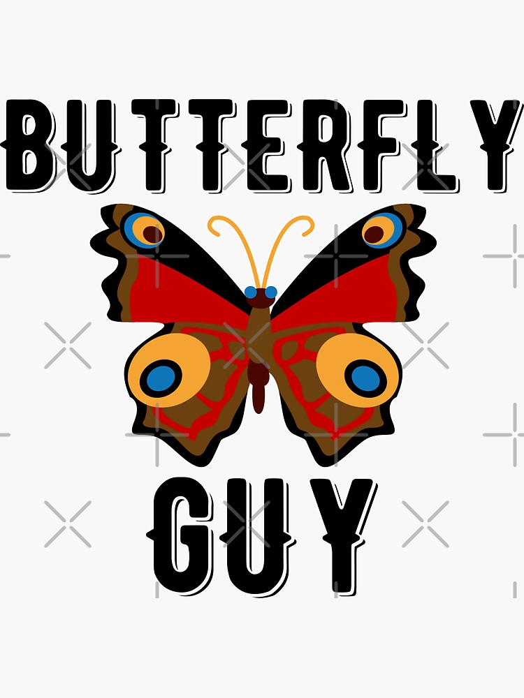 "lepidopterologist - Entomology - Butterfly Guy" Sticker for Sale by ...