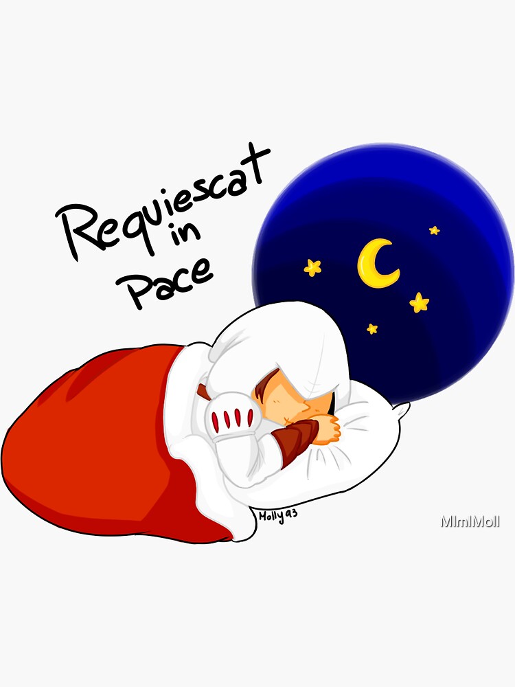 "Requiescat In Pace" Sticker for Sale by MlmlMoll | Redbubble