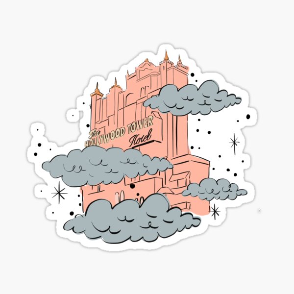 "Tower of Terror " Sticker for Sale by amandayoumans | Redbubble