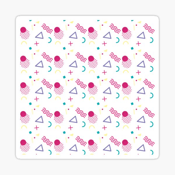"geometric shapes" Sticker for Sale by Y-face-masks | Redbubble