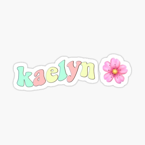 "Kaelyn sticker" Sticker for Sale by bassredbubble | Redbubble