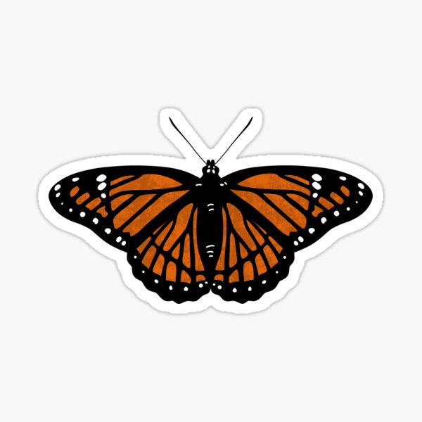 "Orange butterfly" Sticker for Sale by ASILAMERI | Redbubble