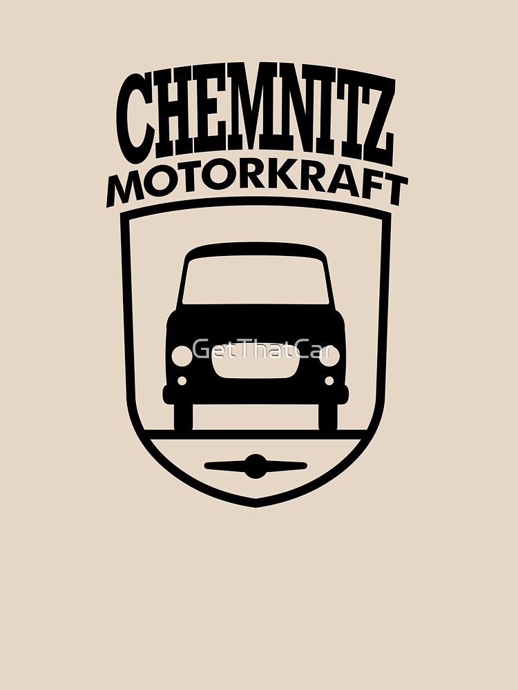 "Barkas B1000 Motorkraft Chemnitz Wappen (schwarz)" T-Shirt von ...