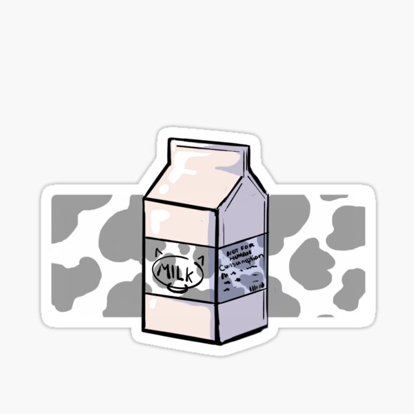 "Milky" Sticker for Sale by AccordingToApes | Redbubble