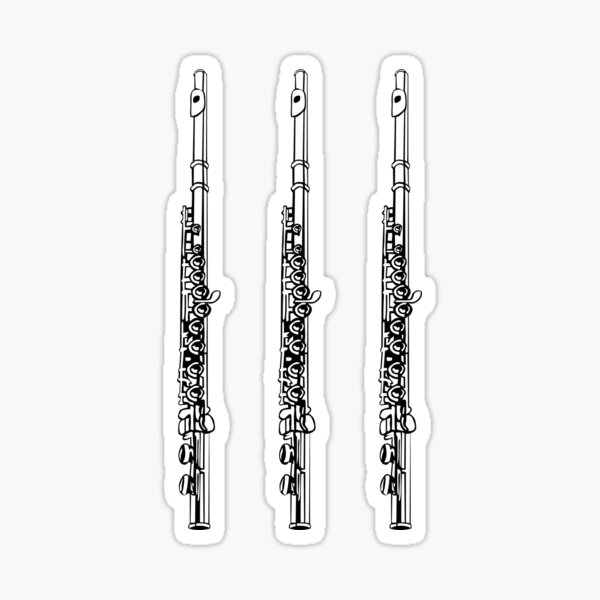 "Flutes!" Sticker for Sale by priyaord | Redbubble