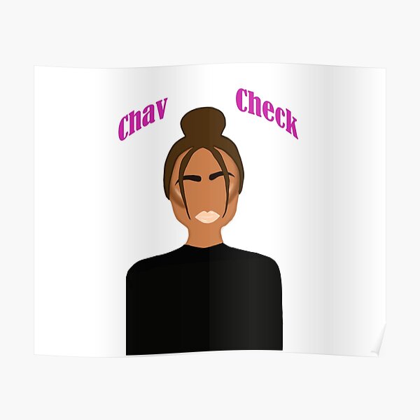 "Chav Check Sticker" Poster by Alexa-Stefan | Redbubble