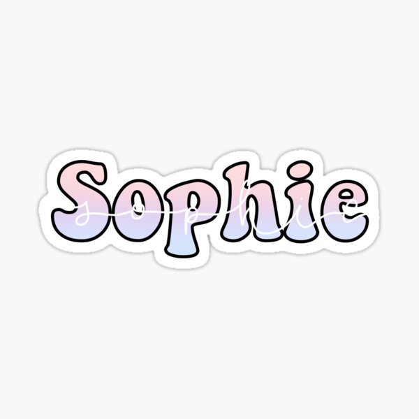 "Sophie custom" Sticker for Sale by chloemadesigns | Redbubble