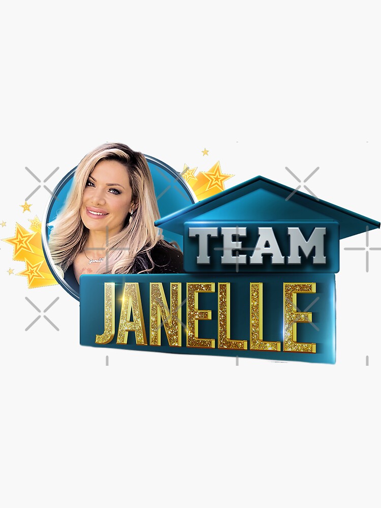 "TEAM JANELLE BB22" Sticker for Sale by Nostalgiarama | Redbubble