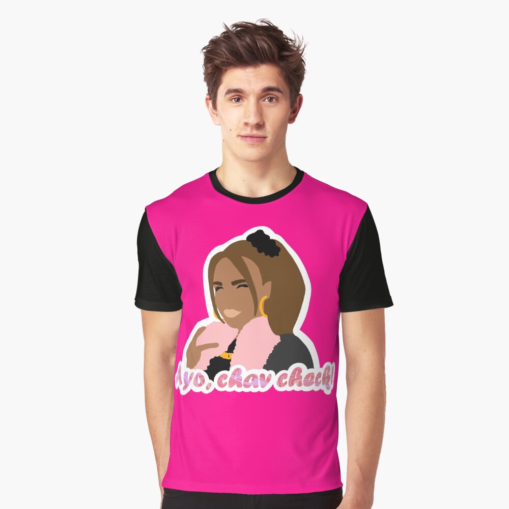 "Ayo, chav check! - blright pink" T-shirt by riley-blue | Redbubble