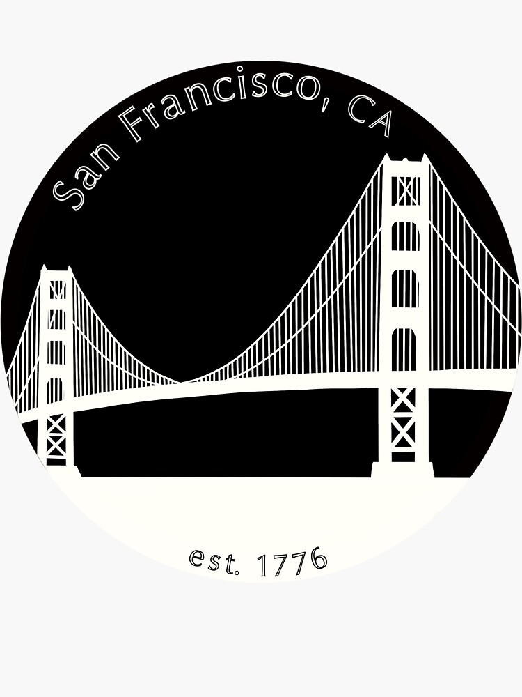 "San Francisco " Sticker by kaynero | Redbubble