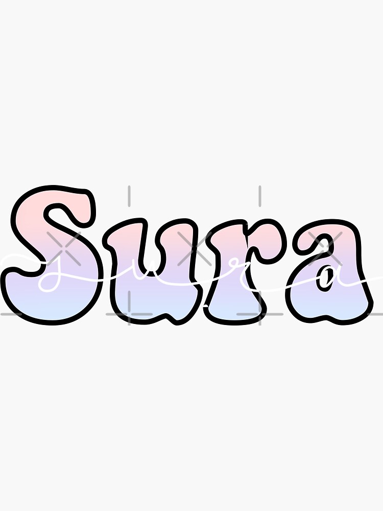 "Sura custom" Sticker for Sale by chloemadesigns | Redbubble