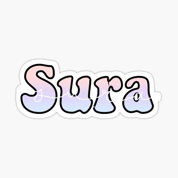 "Sura custom" Sticker for Sale by chloemadesigns | Redbubble