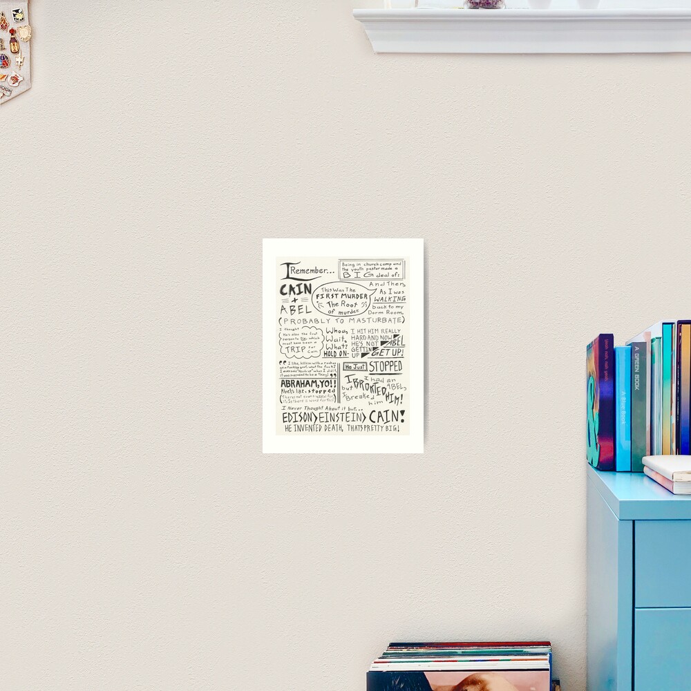 "Cain And Abel - MBMBaM" Art Print by NoNameWaterClr | Redbubble