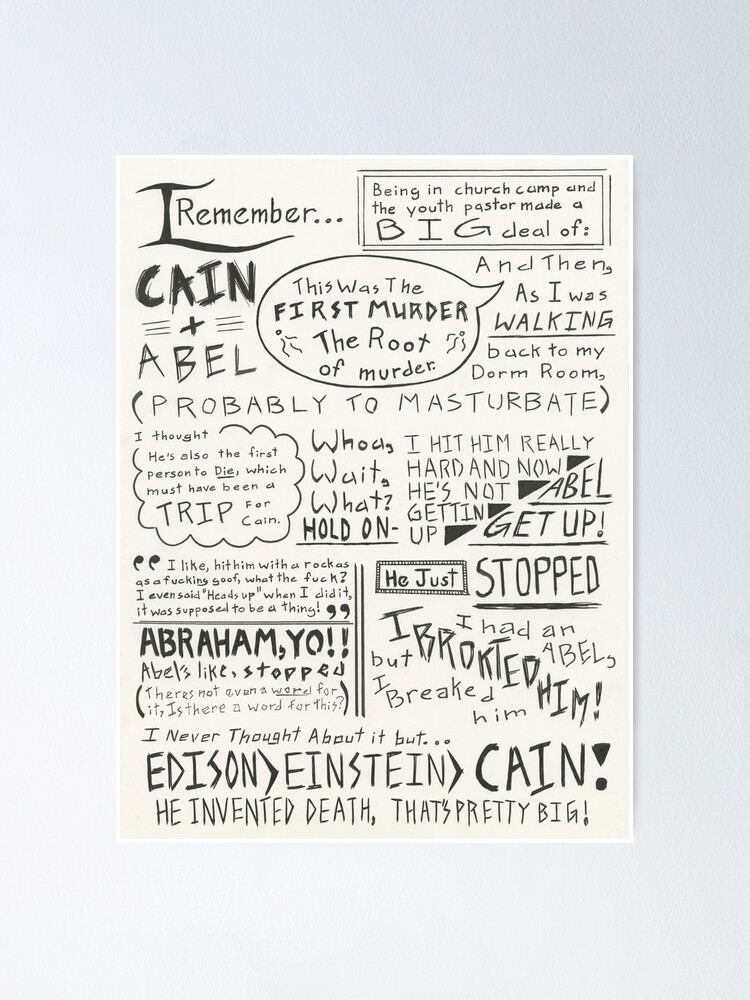 "Cain And Abel - MBMBaM" Poster by NoNameWaterClr | Redbubble